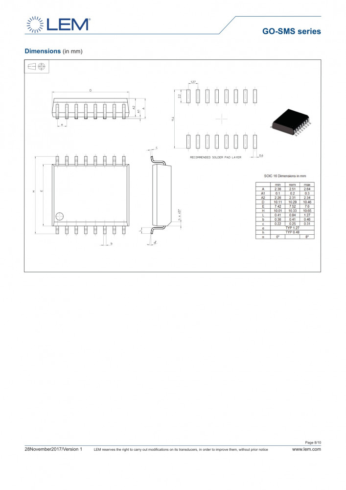 GO 10-SMS datasheet page 8