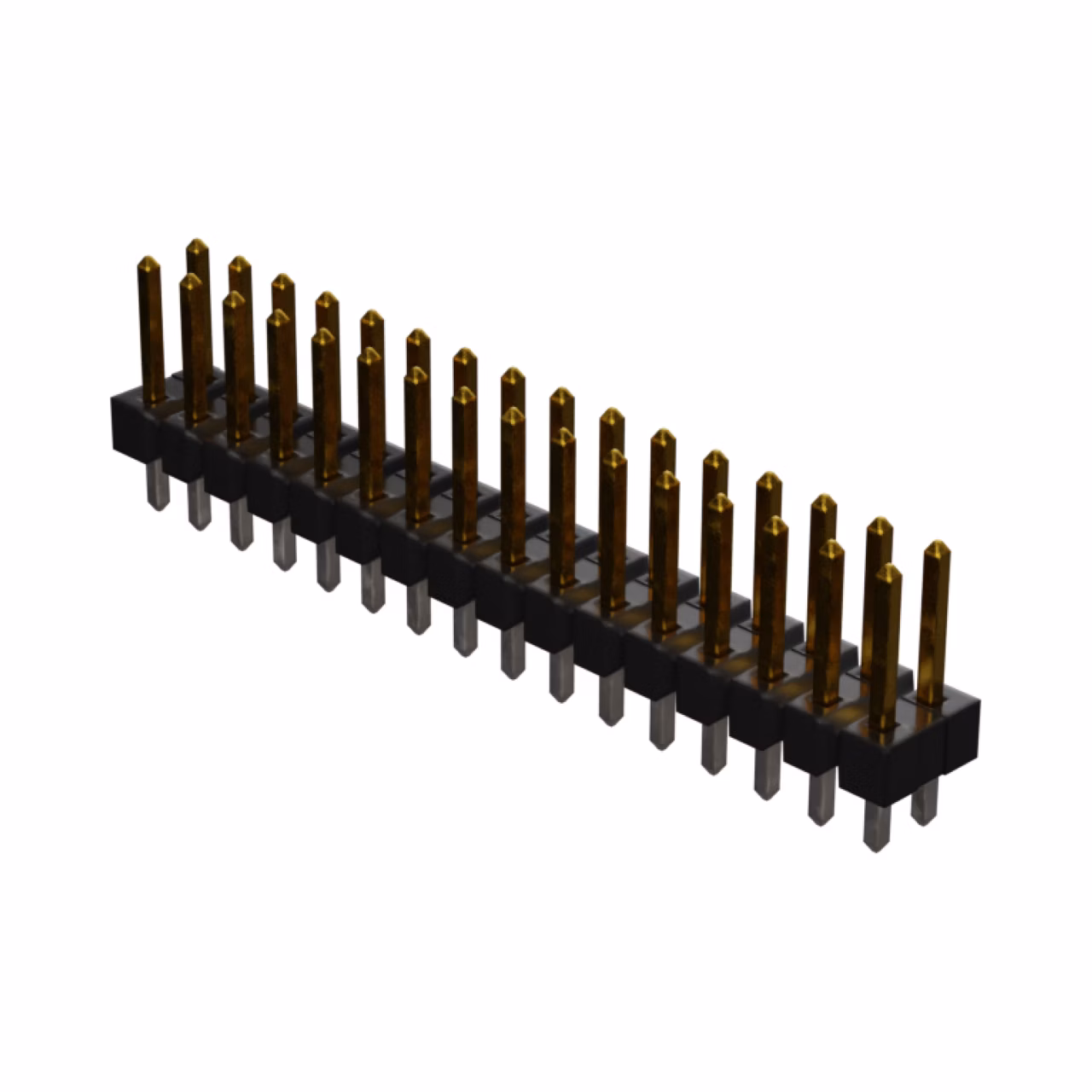 C-Grid Header, 2.54mm Pitch, Through Hole, Dual Row, Vertical, 32 Circuits, 0.75µm Gold (Au) Plating, Tray Packaging, Lead-Free for sale