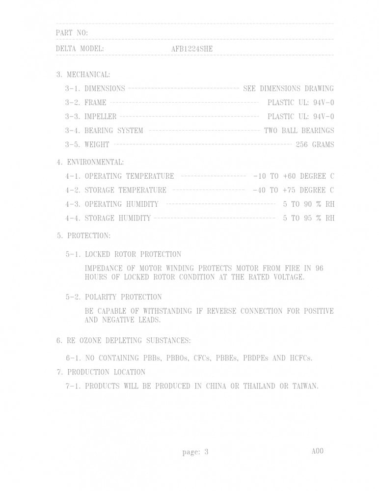 AFB1224SHE specification page 3