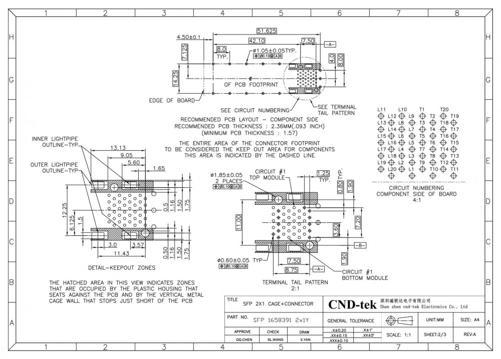 SFP 1658391 2X1Y technical drawing page 2