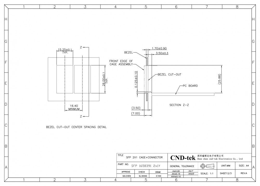 SFP 1658391 2X1Y technical drawing page 3