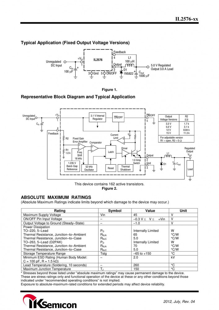 IL2576 datasheet page 2