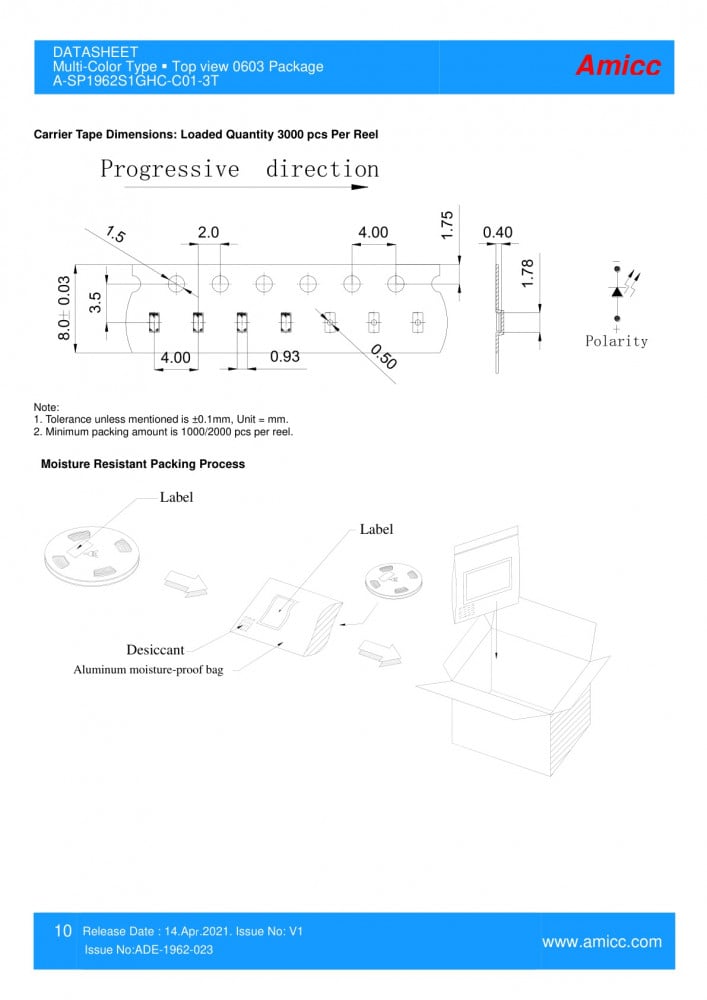 A-SP1962S1GHC-C01-3T datasheet page 10