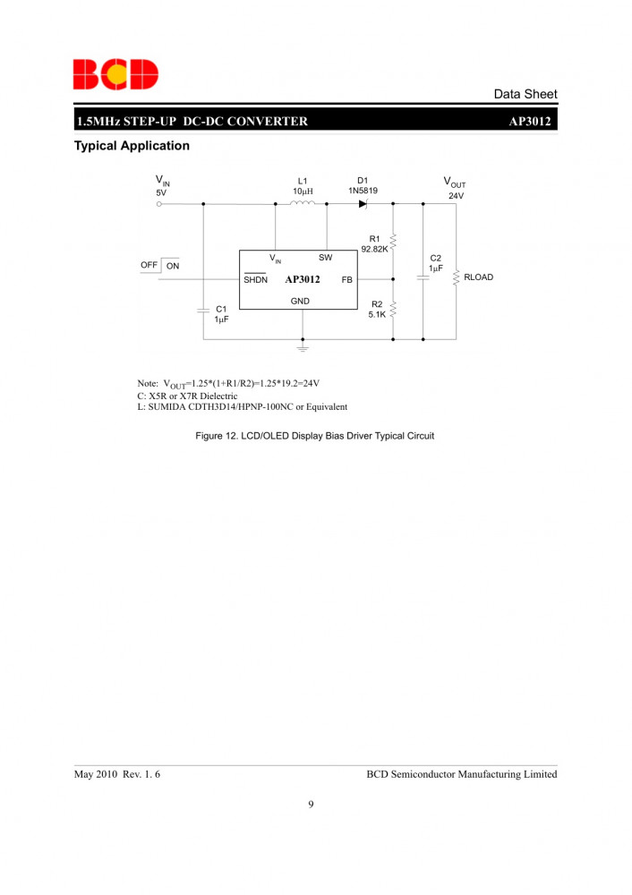 AP3012 datasheet page 9