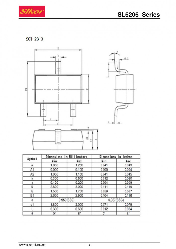 SL6206 datasheet page 8