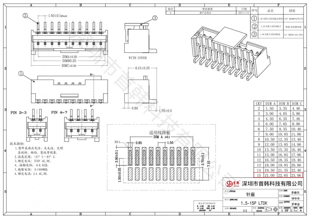 SHOU HAN 1.5-15P LTDK specification page 1