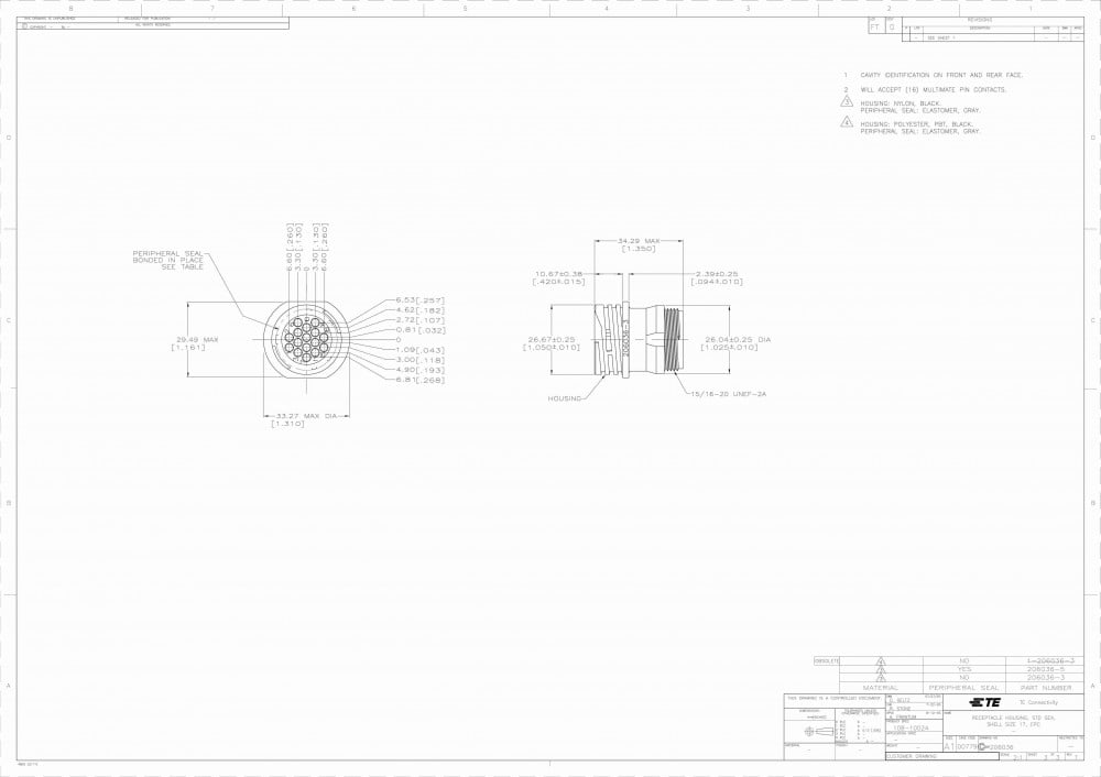 TE Connectivity 206036 customer drawing page 3