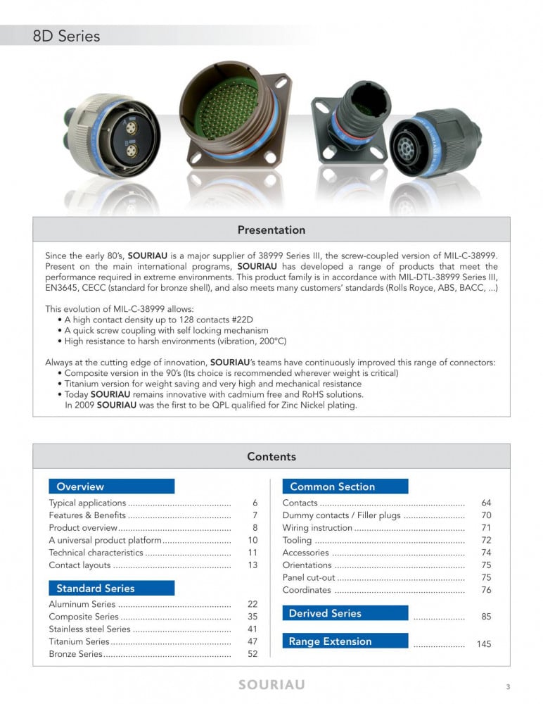 D38999 Series III technical document page 3