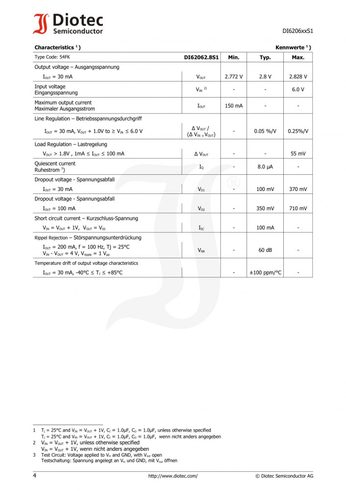 DIOTEC DI6206xxS2 datasheet page 4