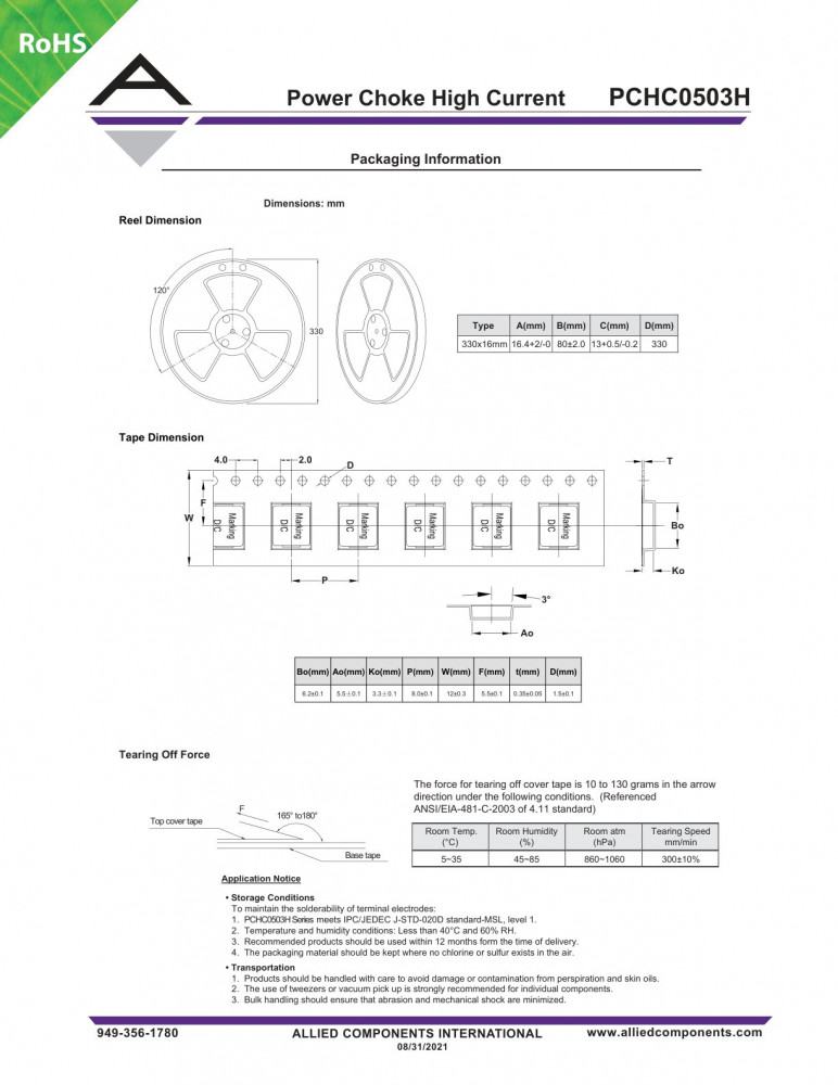 PCHC0503H technical document, page 3