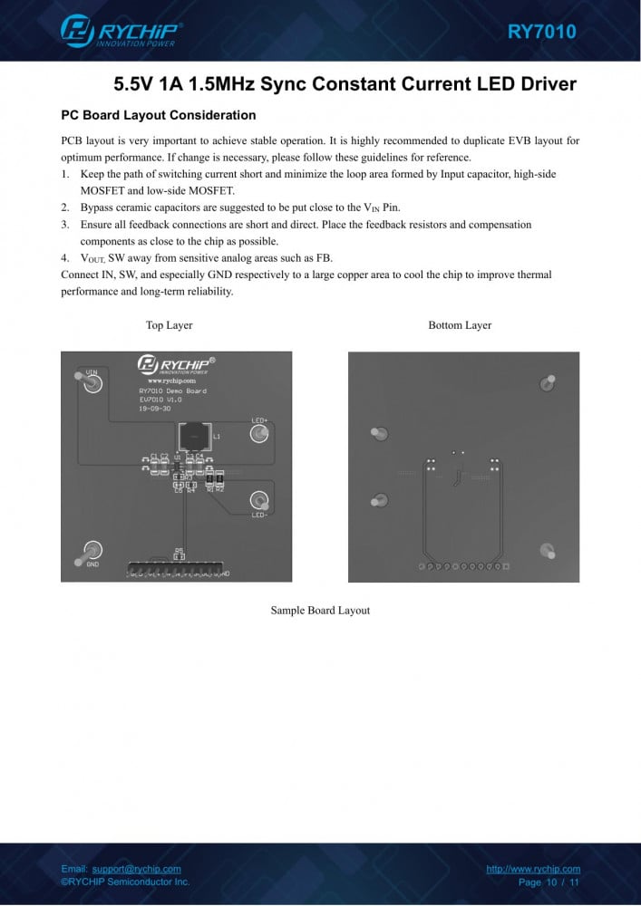 RY7010 datasheet page 10