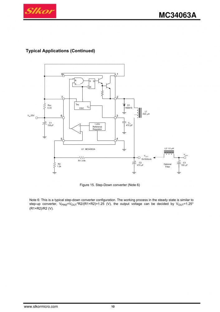 MC34063A datasheet page 10