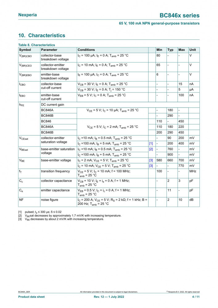 BC846B datasheet page 4