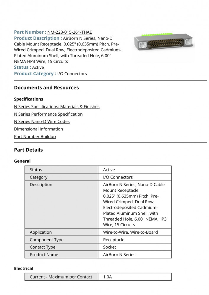 NM-223-015-261-THAE technical document image, page 1