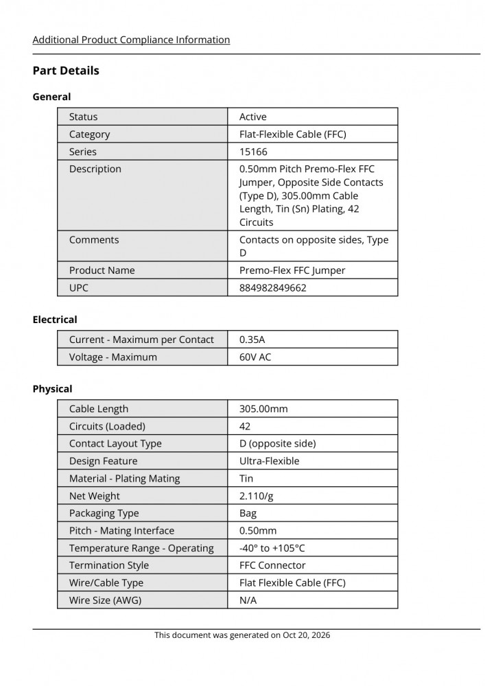 MOLEX 151660468 product document image, page 2