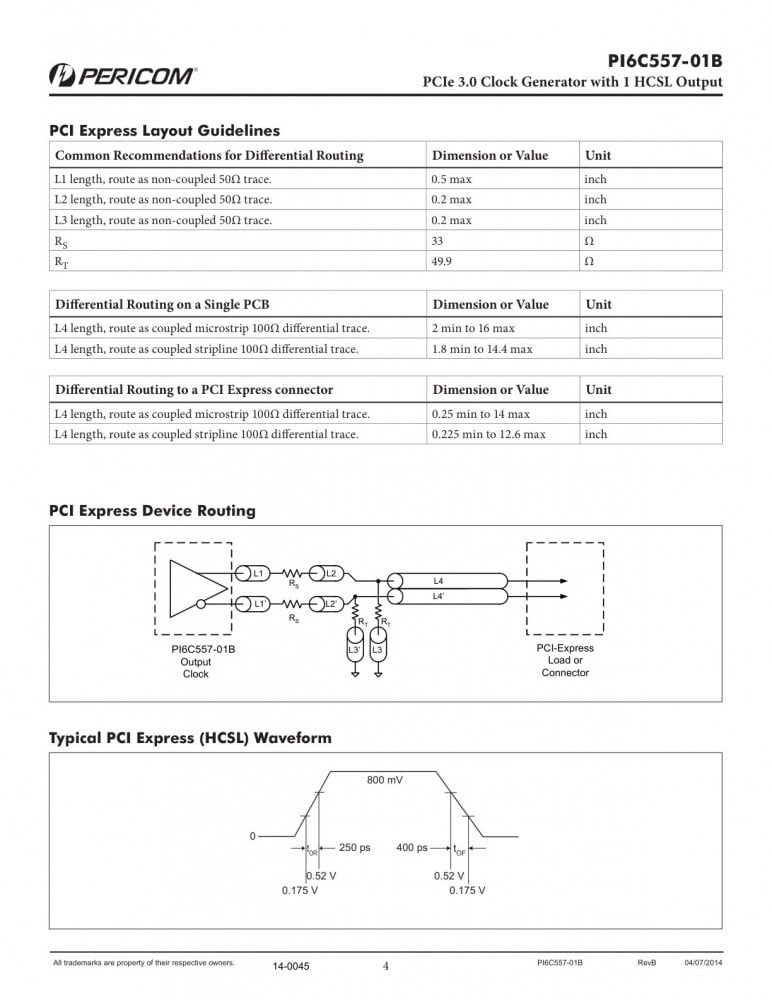 PI6C557-01BZHIEX datasheet page 4