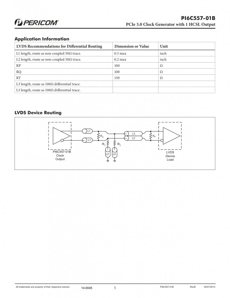 PI6C557-01BZHIEX datasheet page 5