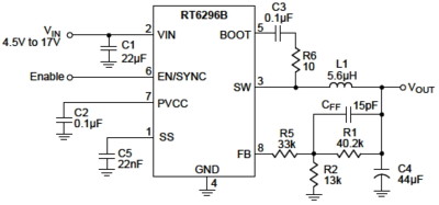 RT6213A/RT6213B - 3A Peak, 18V, 500kHz, ACOTTM Step-Down Converter