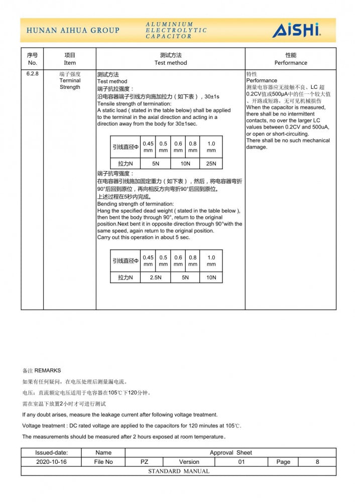 AISHI PZ specification page 8