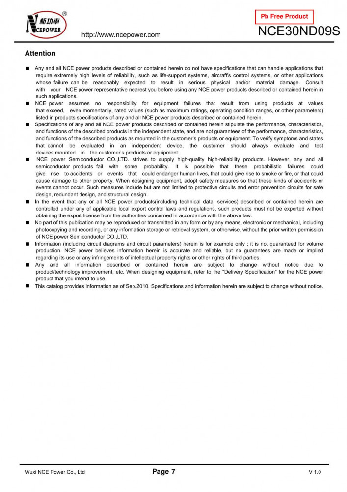 NCE30ND09S datasheet page 7