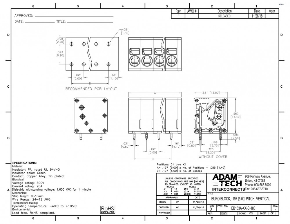ADAM TECH EB163A-XX-C-180 product document image