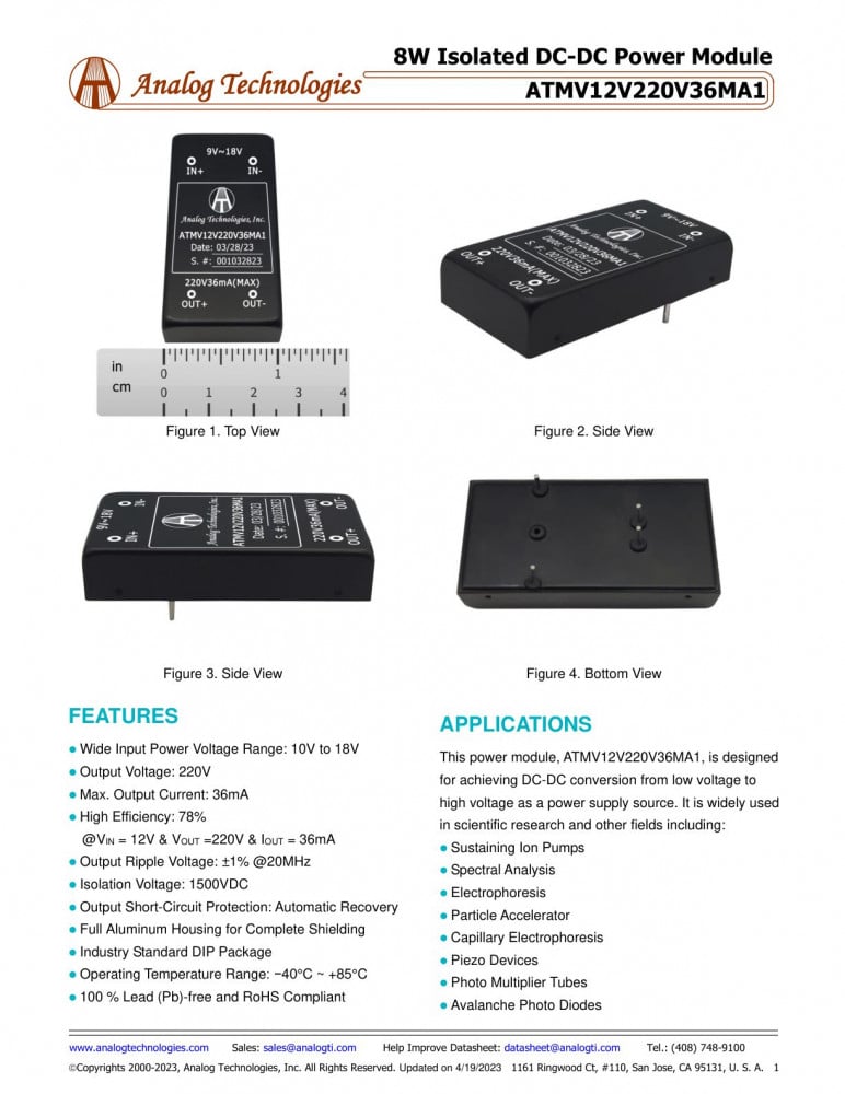 ATMV12V220V36MA1 datasheet page 1