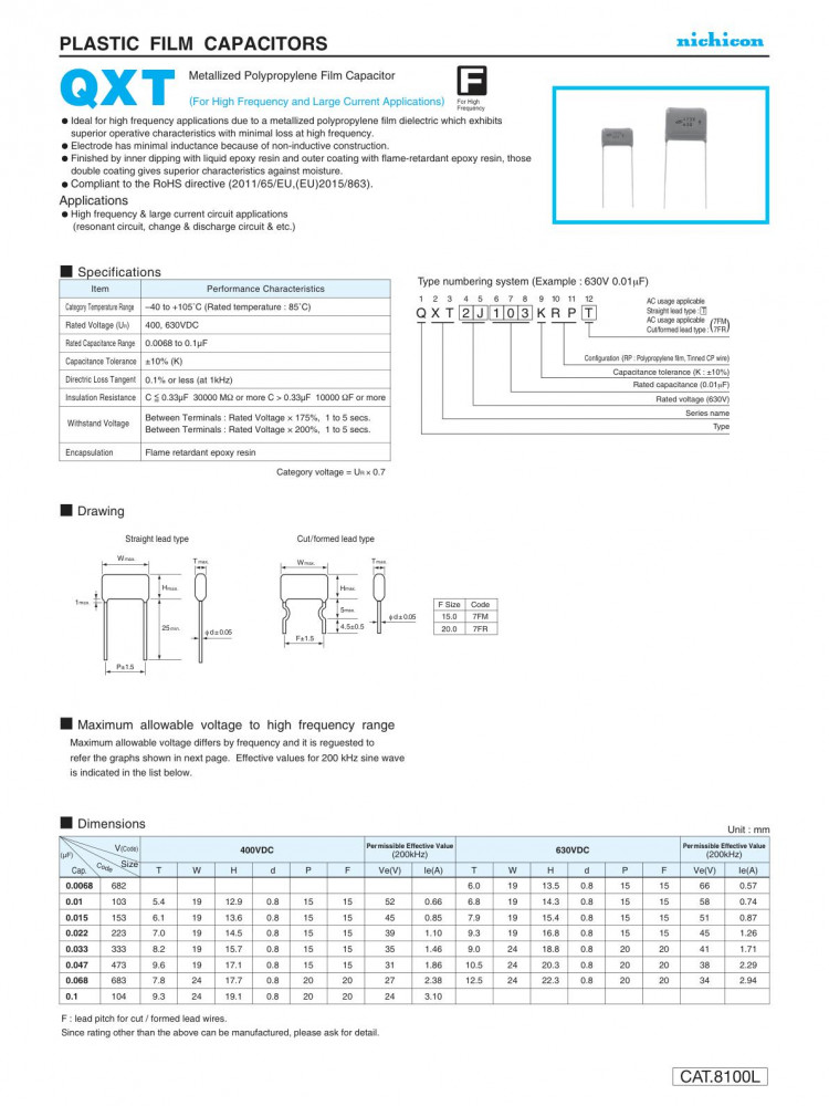 Nichicon capacitor datasheet page 4