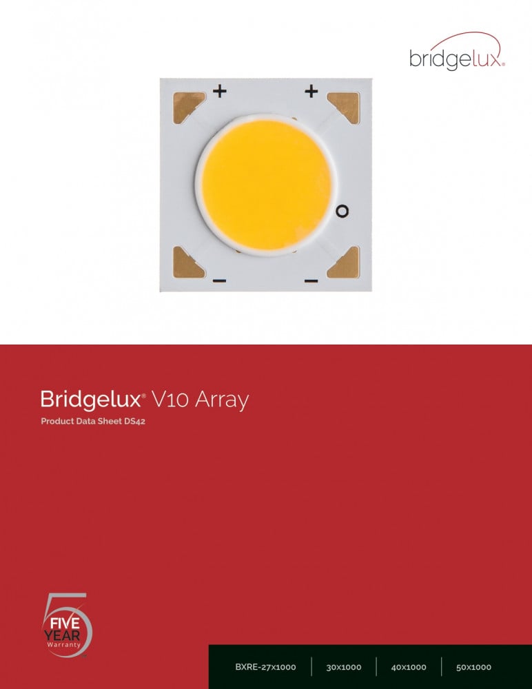 Bridgelux V10 datasheet page 1