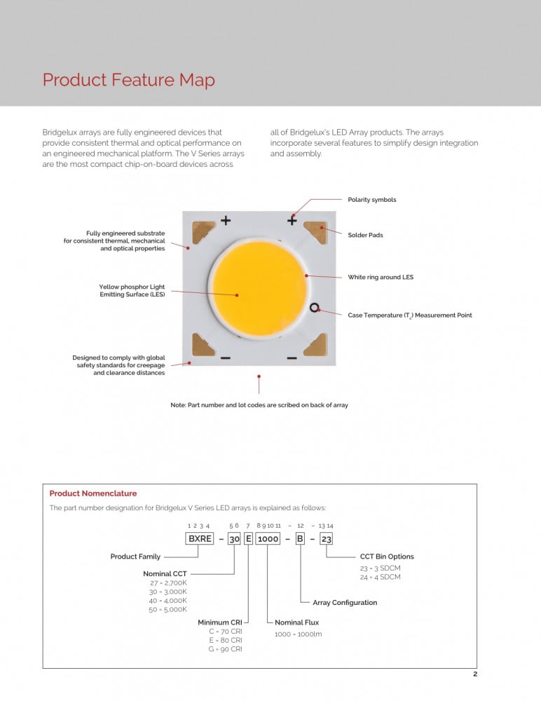 Bridgelux V10 datasheet page 4