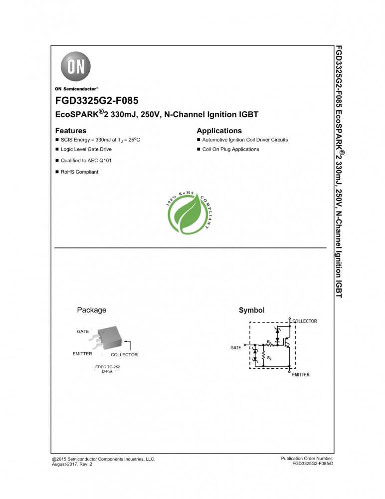 FGD3325G2-F085 datasheet page 1