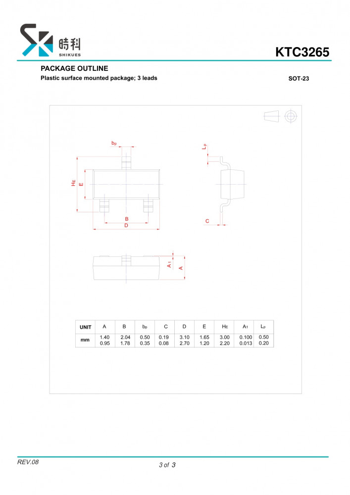 KTC3265Y datasheet page 3