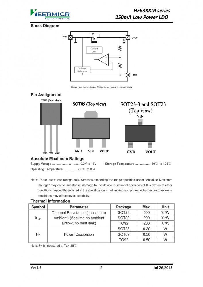 HE6350MNR datasheet page 2