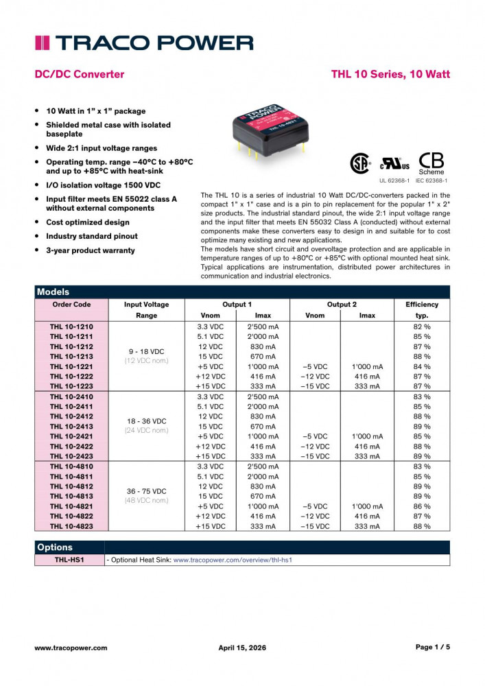 Technical document page 1