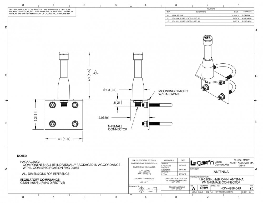HGV-4958-04U technical document page