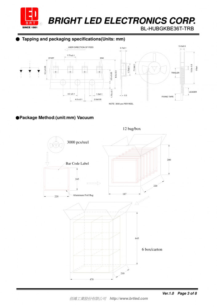 BL-HUBGKBE36T-TRB technical document page 3