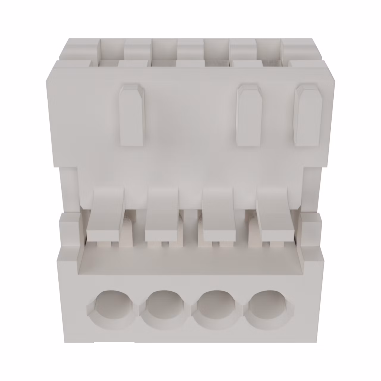 Appli-Mate RAST 2.5 Female Connector, 2.50mm Pitch, 4 Circuits, Positions A & C Removed, Open Endwalls for sale