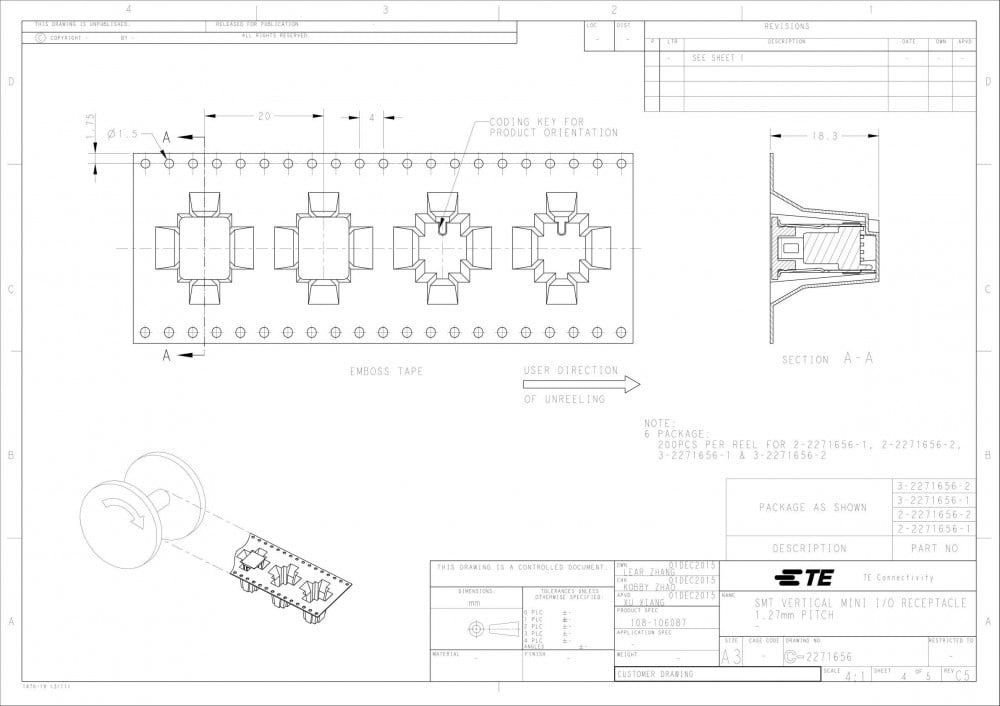 TE Connectivity drawing page 4
