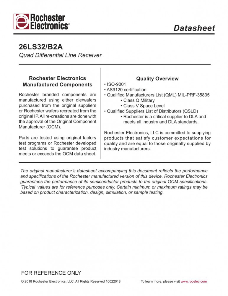 26LS33/BEA technical document page 1