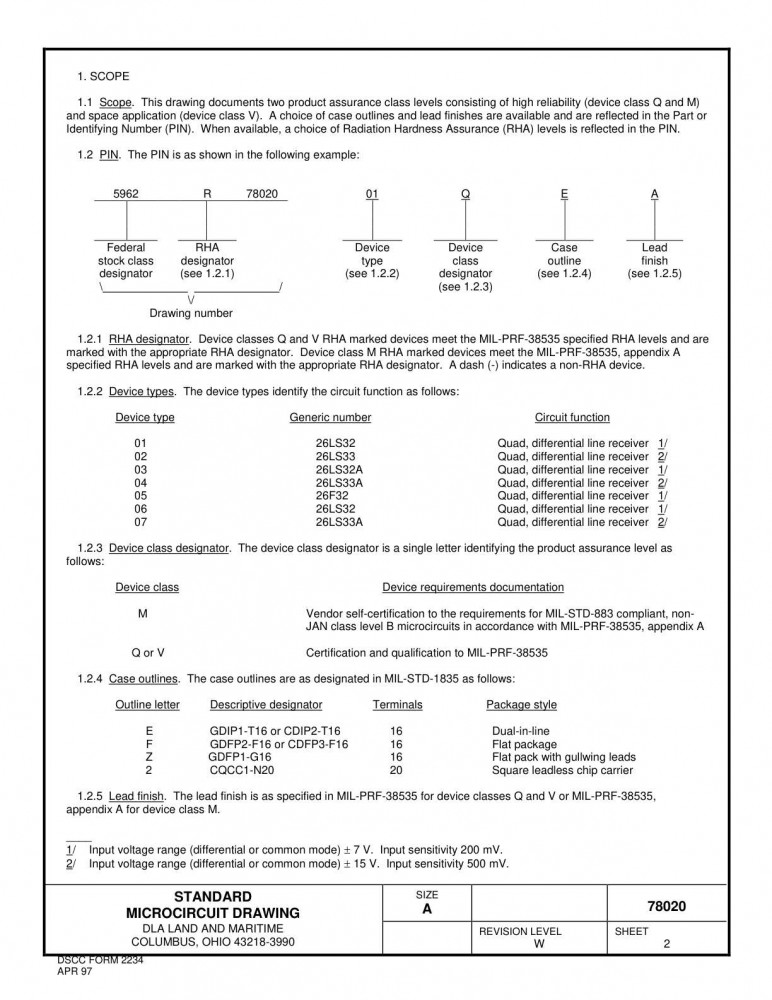 26LS33/BEA technical document page 3