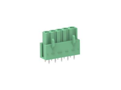 12.00mm Pitch Beau EuroMax Right-Angle PCB Header, Closed Ends, Black, 5 Circuits