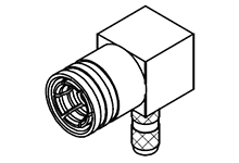 SMA Jack, Straight, 4-Hole Flange Mount, Candlestick Contact, 10.15mm Length, Stainless Steel Body, Passivated, One Piece Per Bag, 50 Ohms
