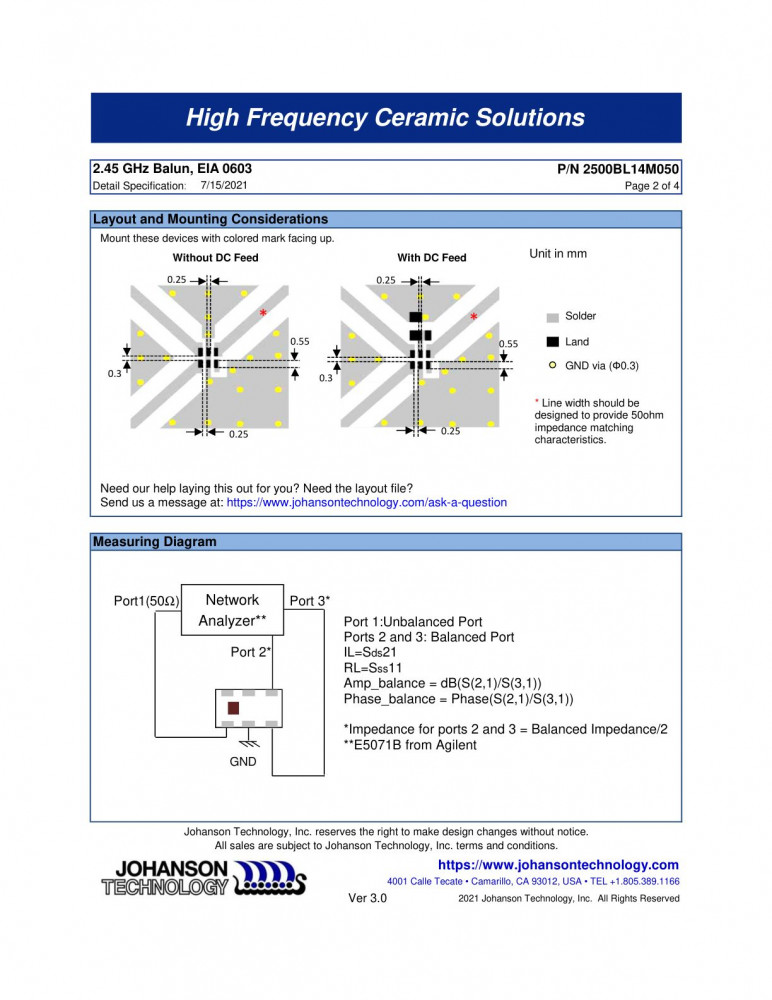 2500BL14M050T datasheet page 2