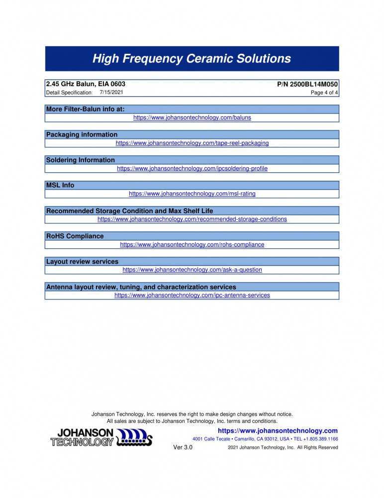 2500BL14M050T datasheet page 4