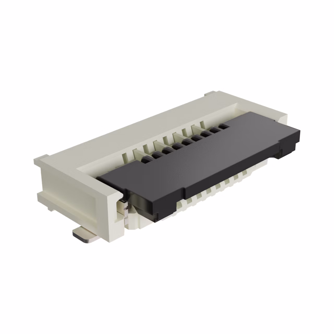 Easy-On FFC/FPC Connector, 1.00mm Pitch, 1.90mm Height, Single Bottom Contact (FS19), Right-Angle, Surface Mount, ZIF, 4 Circuits, Tin-Bismuth Plating for sale