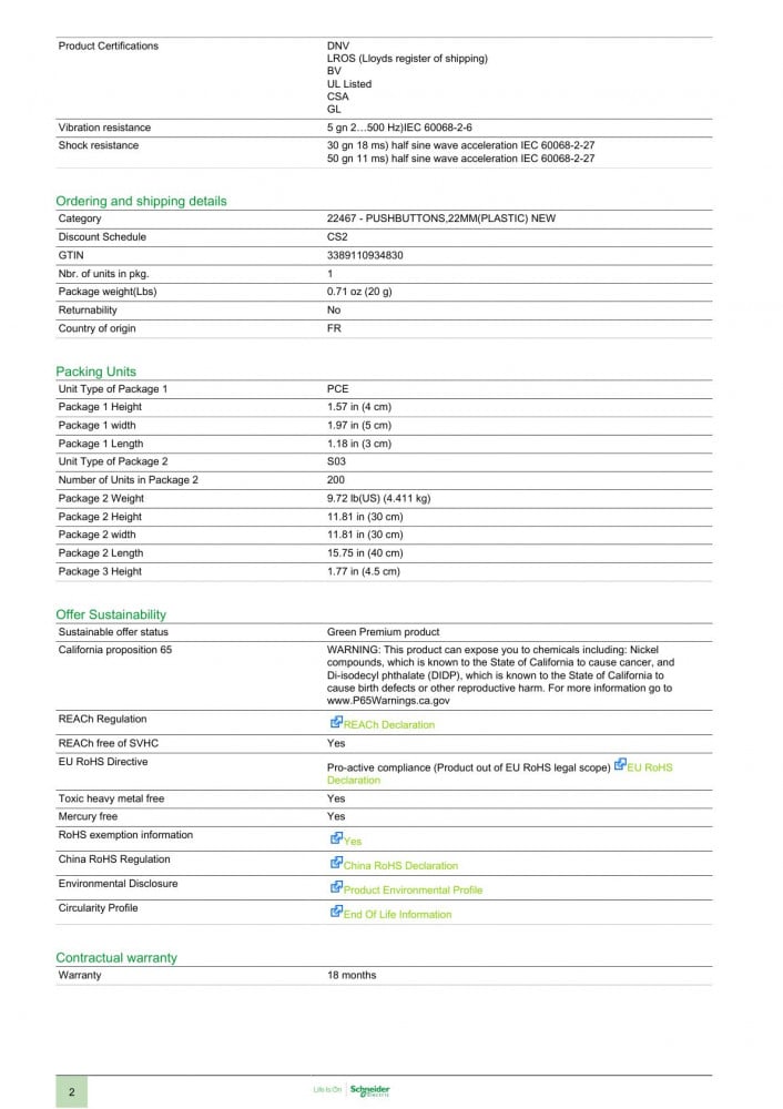 ZB5CW333 technical document page 2