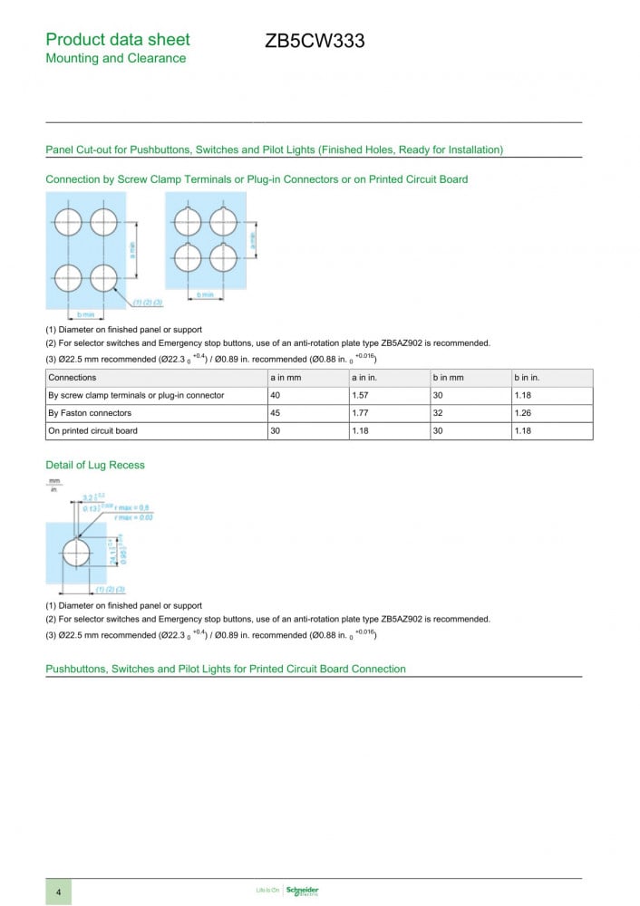ZB5CW333 technical document page 4