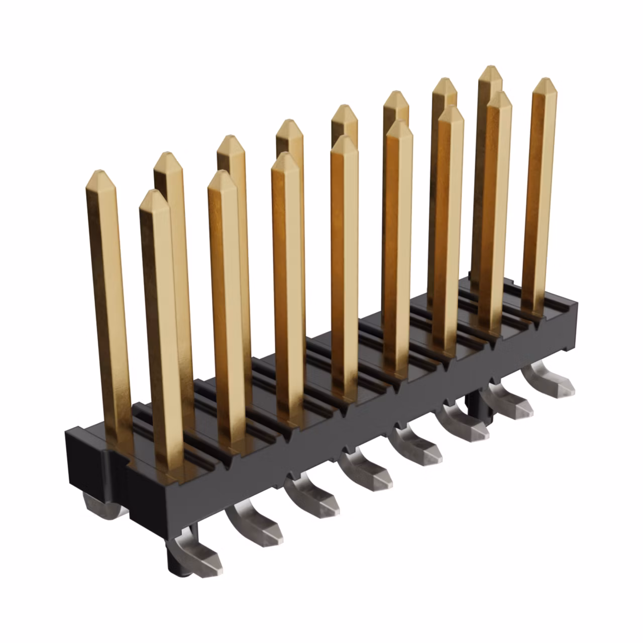 Milli-Grid Header, Vertical, Surface Mount, 30 Circuits, 0.38µm Gold (Au) Plating, Mating Pin Length 3.80mm, with Cap and Pegs, Tape and Reel, Lead-Free