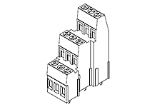5.08mm Pitch Beau Eurostyle High Profile, Three Level Terminal Block, Modular, 48 Circuits for sale