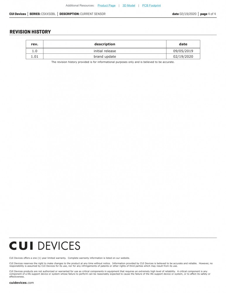 CS1550BL datasheet page 4