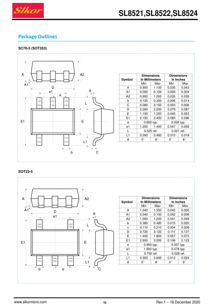 SL8521XT5 datasheet page 10